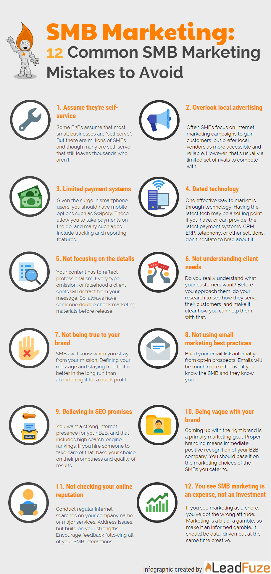 SMB Marketing: 12 Things to Avoid Messing Everything Up : LeadFuze SMB Marketing: 12 Things to Avoid Messing Everything Up : LeadFuze